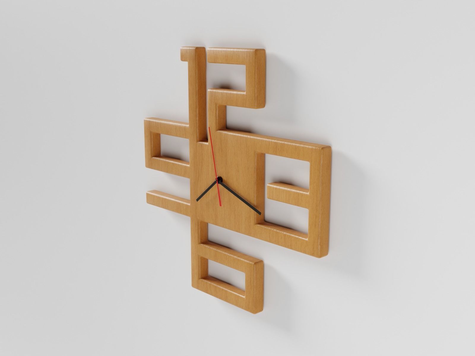 3D model Wooden wall watch clock VR / AR / low-poly | CGTrader