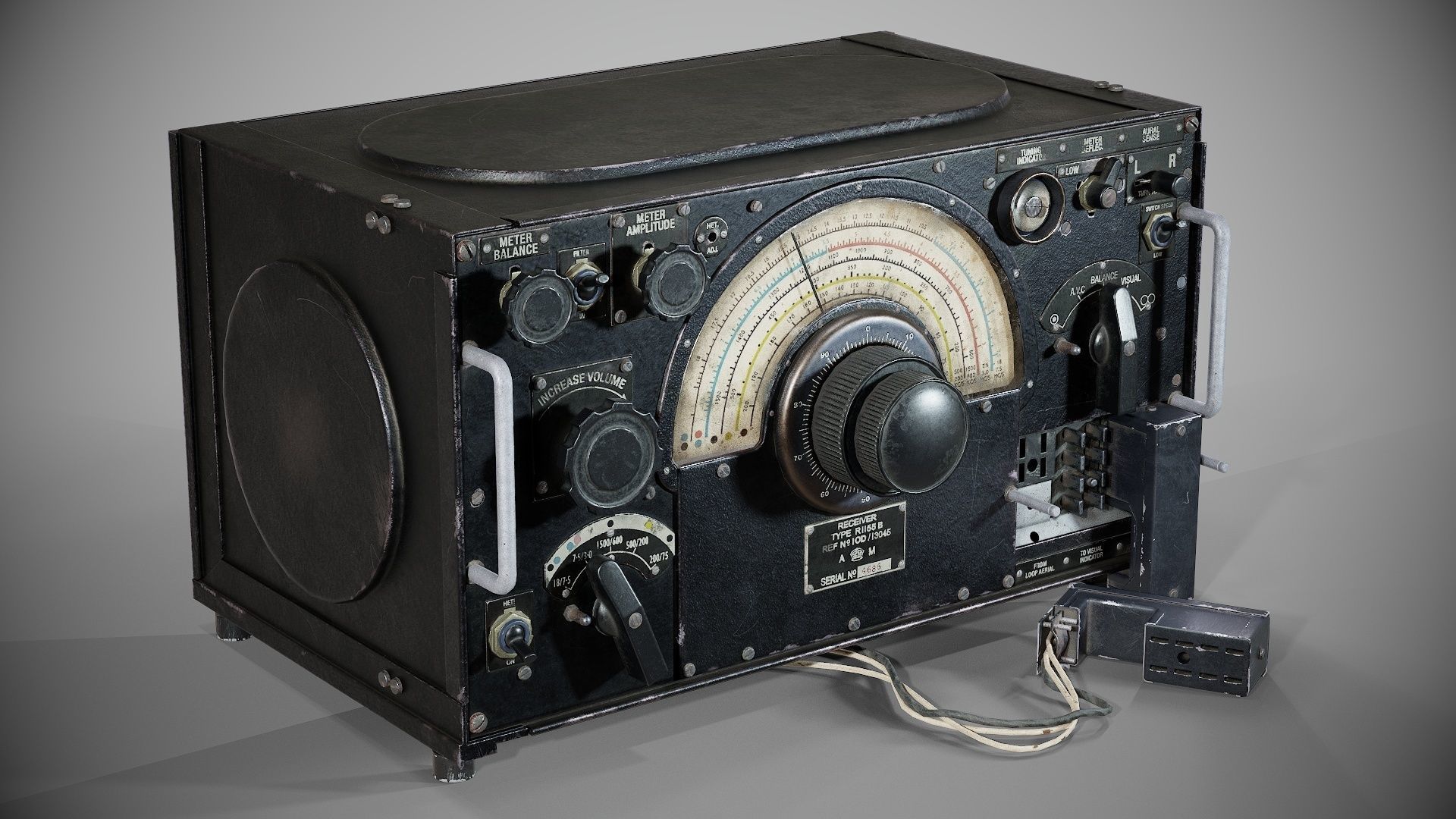 3D model Military radio receiver R-1155 VR / AR / low-poly | CGTrader
