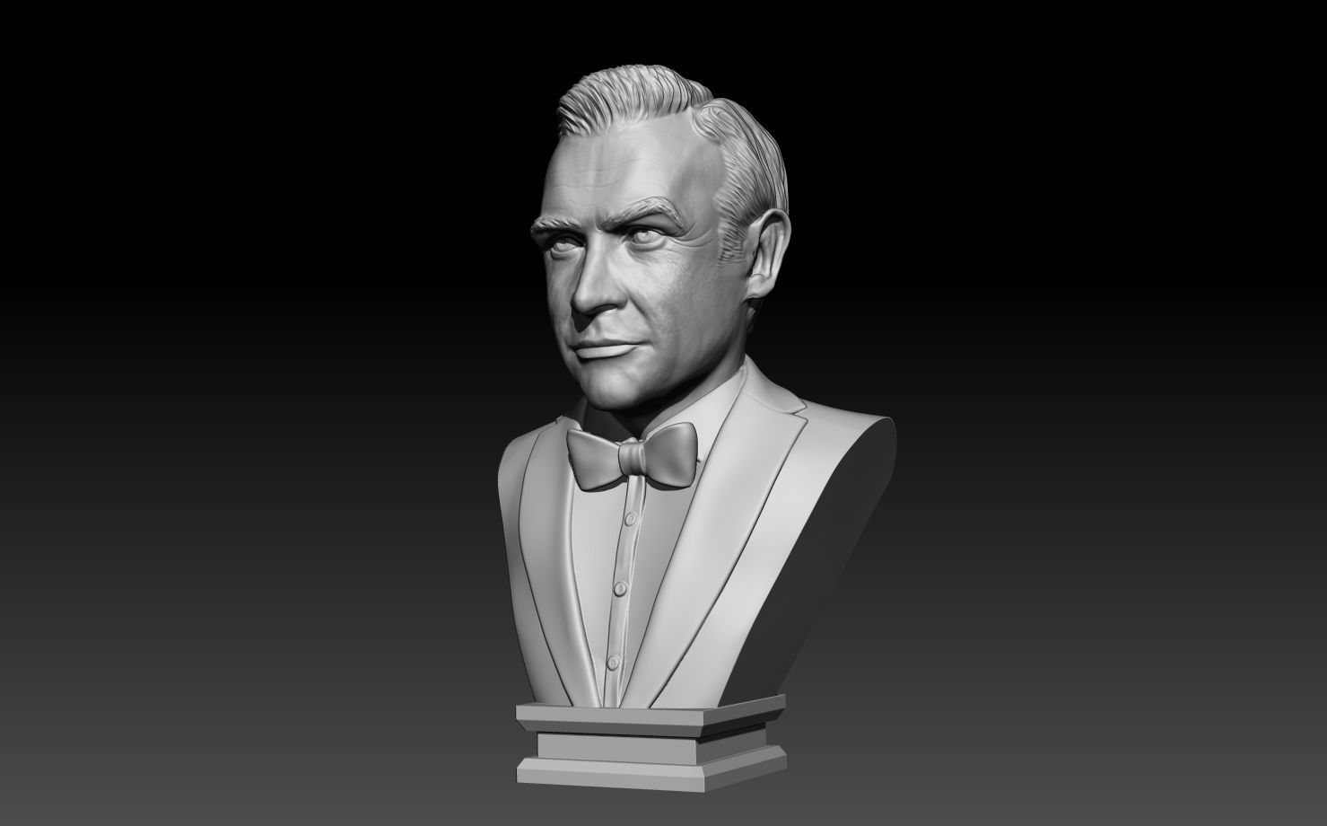 Sean Connery - James Bond 3D model 3D printable | CGTrader