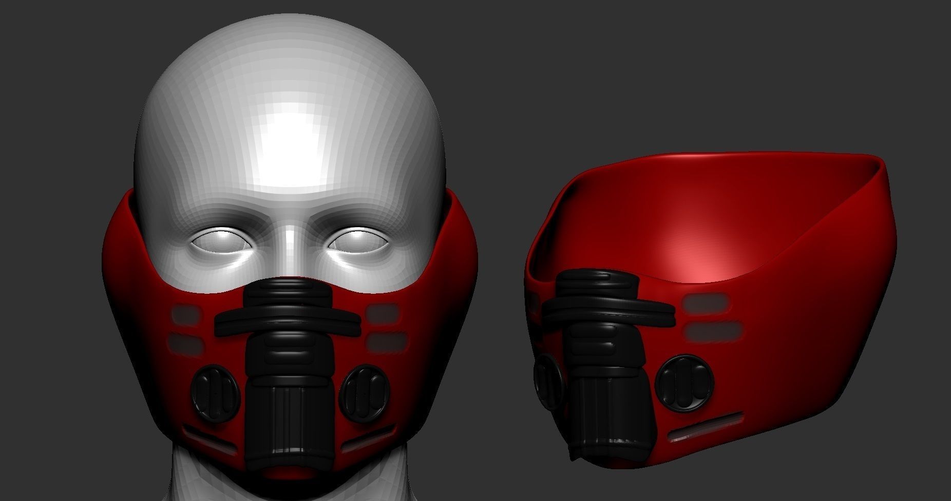 helmet mask high poly sculpt 3d printable 3D model | CGTrader