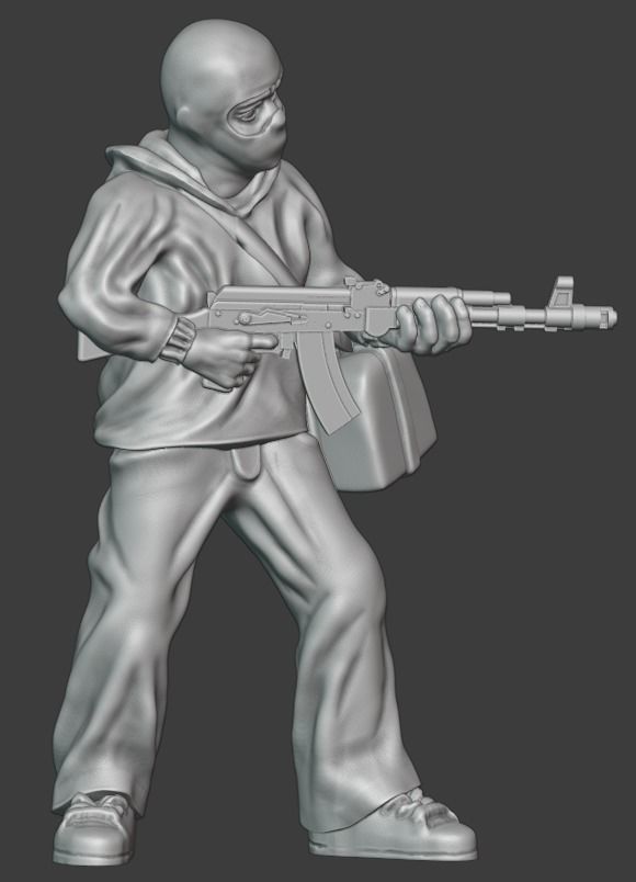 Robbers - 28mm wargaming miniatures 3D model 3D printable | CGTrader