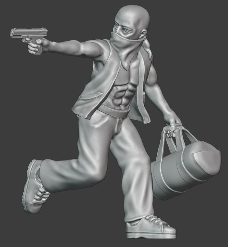 Gunmen - 28mm wargaming miniatures 3D model 3D printable | CGTrader