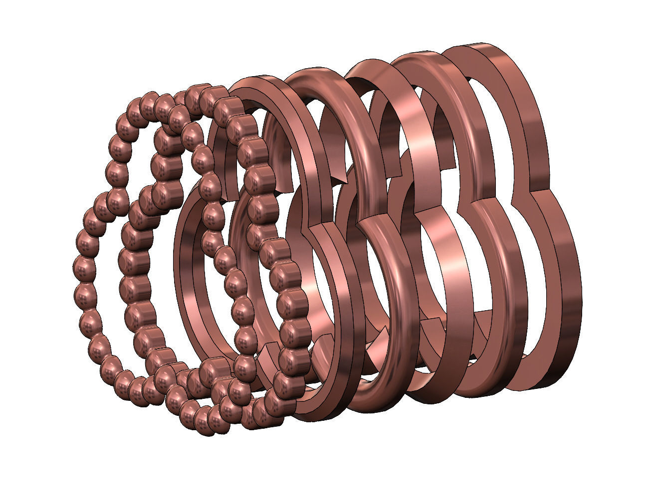 Trefoil shaped frames 3D model 3D printable | CGTrader