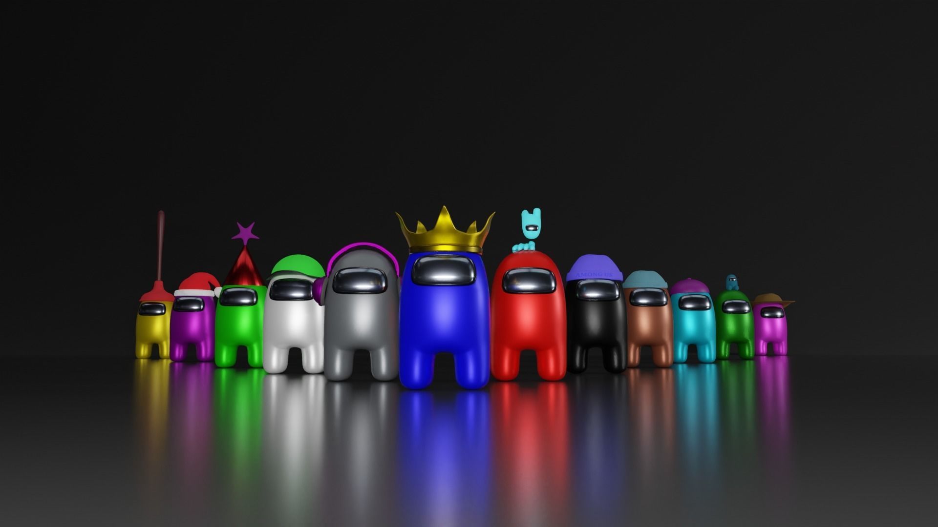 3D model AMONG US RIGGED PACK VR / AR / low-poly | CGTrader