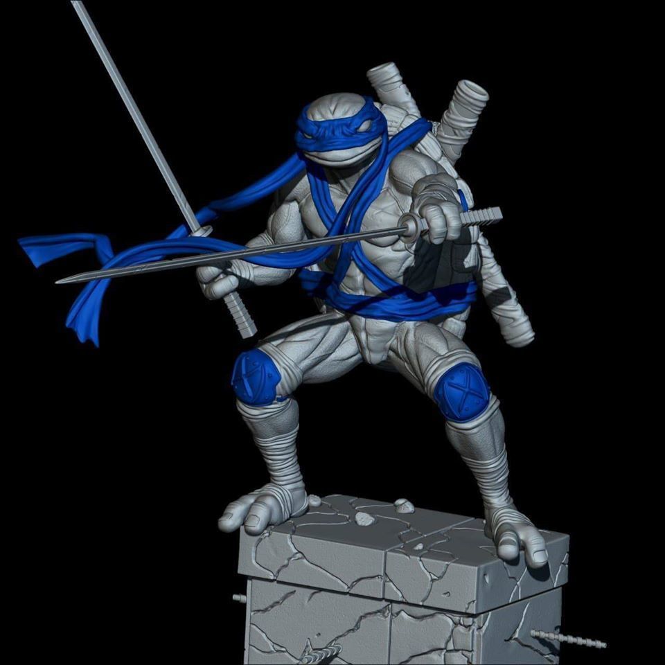Fan Art - TMNT Diorama Set 3D model 3D printable | CGTrader