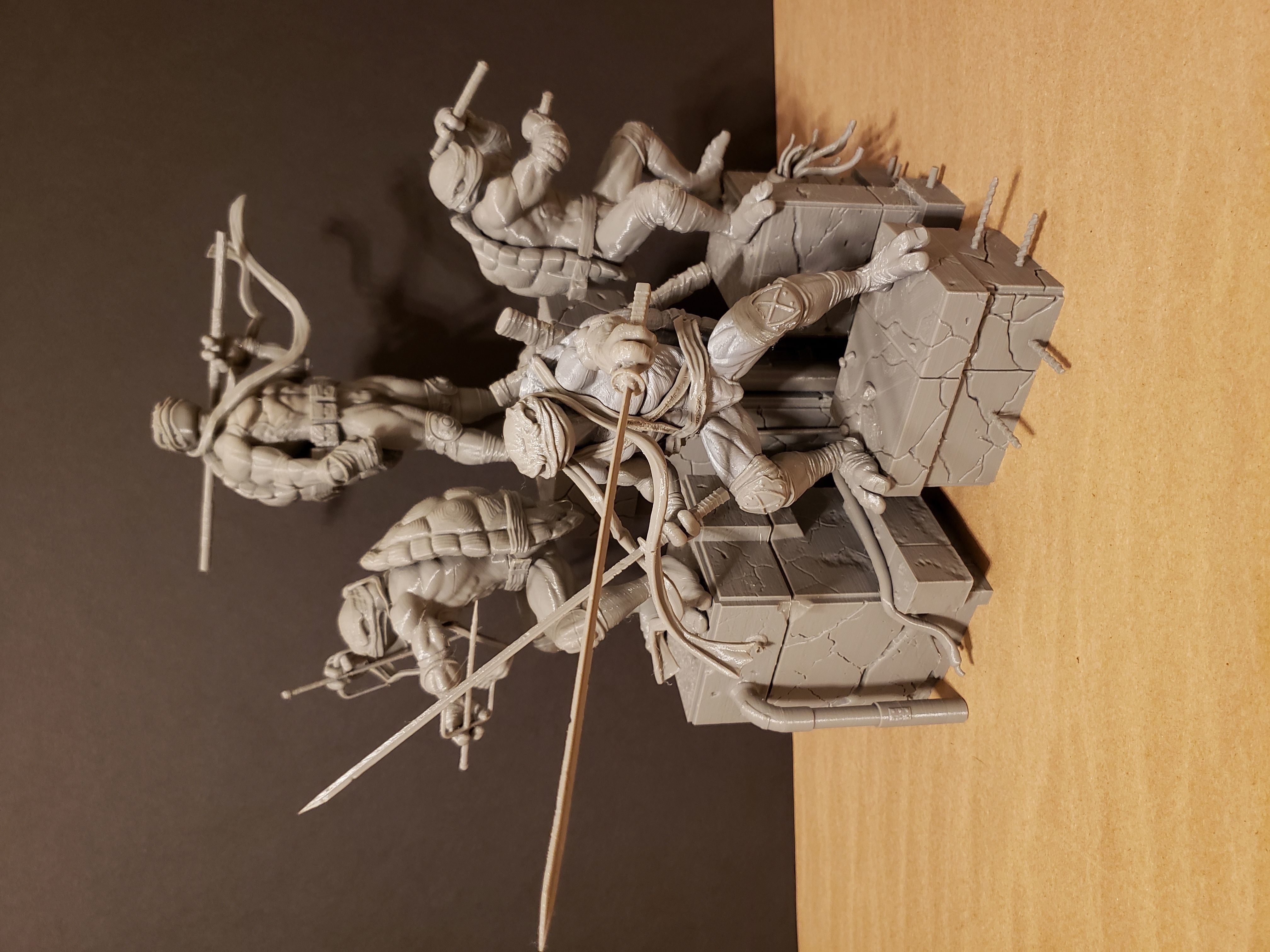 Fan Art - TMNT Diorama Set 3D model 3D printable | CGTrader