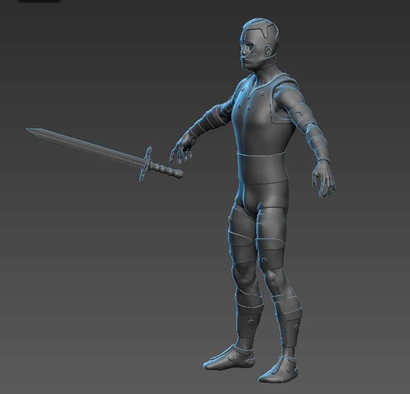 Warrior V1 free 3D model | CGTrader