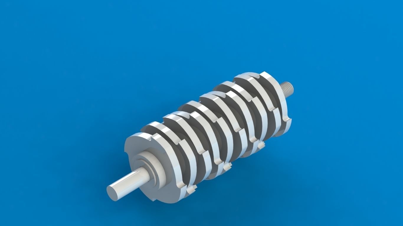 Scrap Metal Shredder 3D model 3D printable | CGTrader