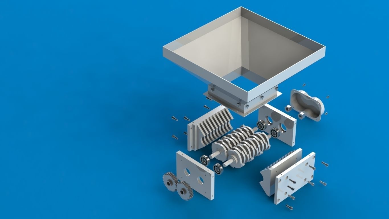 Scrap Metal Shredder 3D model 3D printable | CGTrader