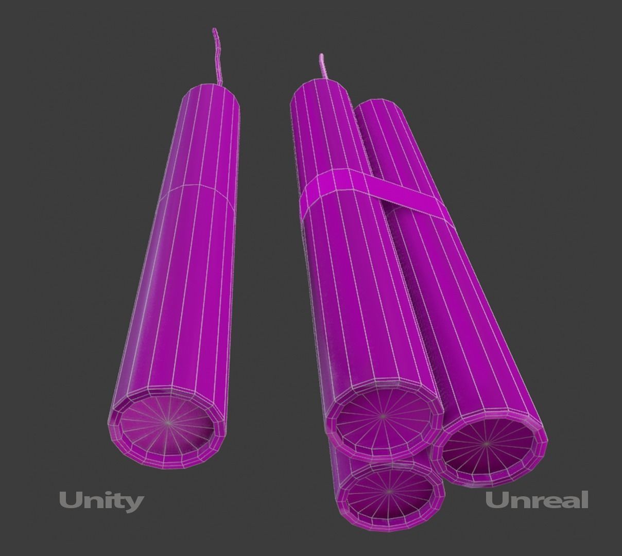 3D model Dynamite PBR Low Poly Asset Pack VR / AR / low-poly | CGTrader