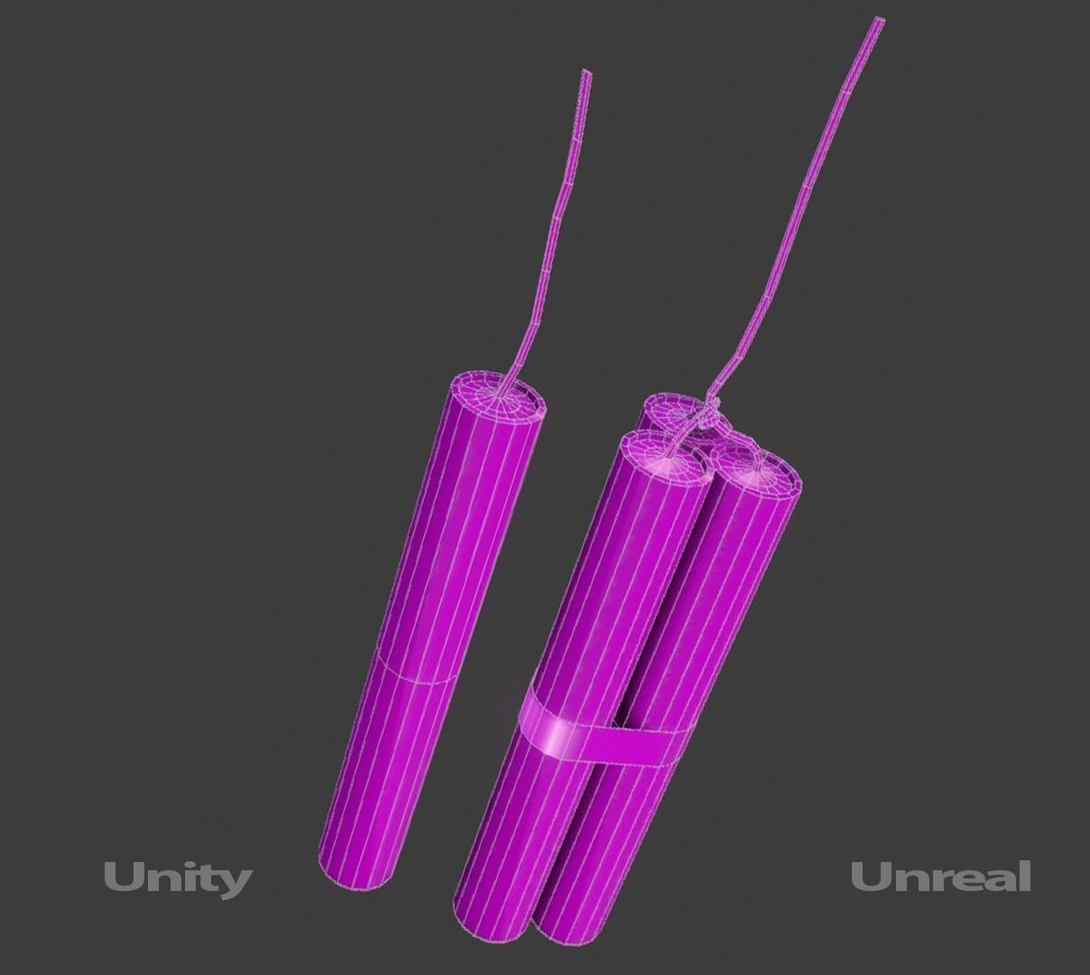 3D model Dynamite PBR Low Poly Asset Pack VR / AR / low-poly | CGTrader