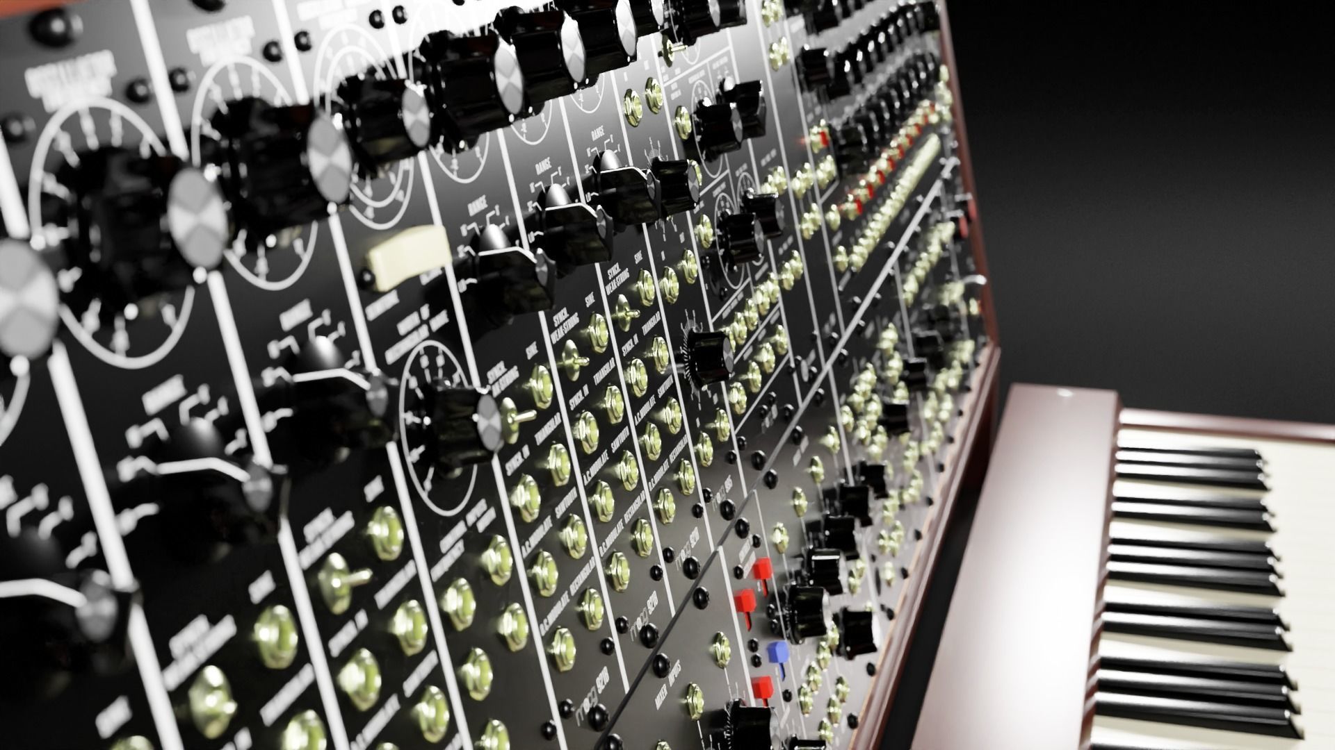Synthesizer Moog Modular 55 3D model | CGTrader