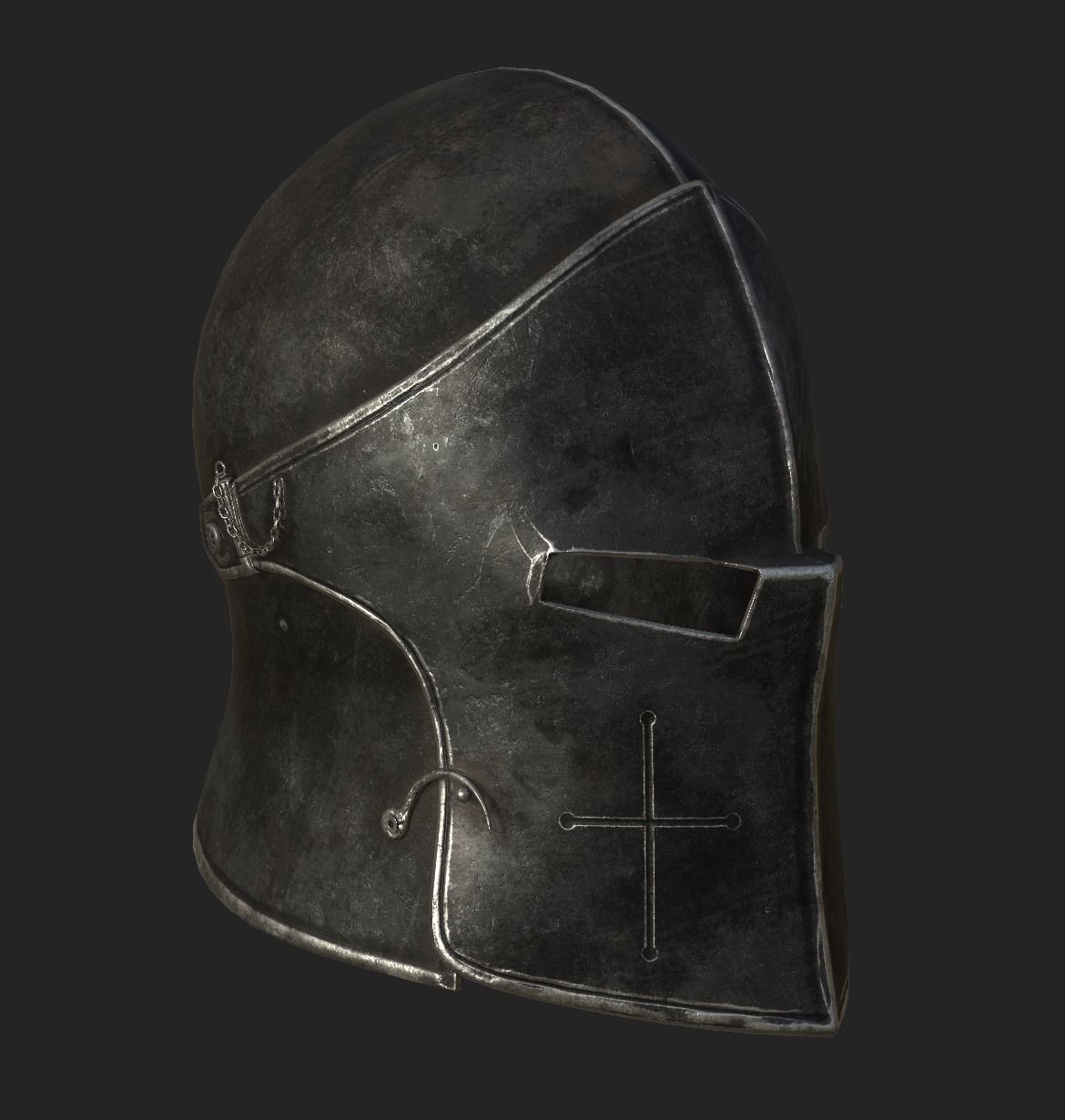 3D model Medieval Knight Helmet x 3 Textures VR / AR / low-poly | CGTrader