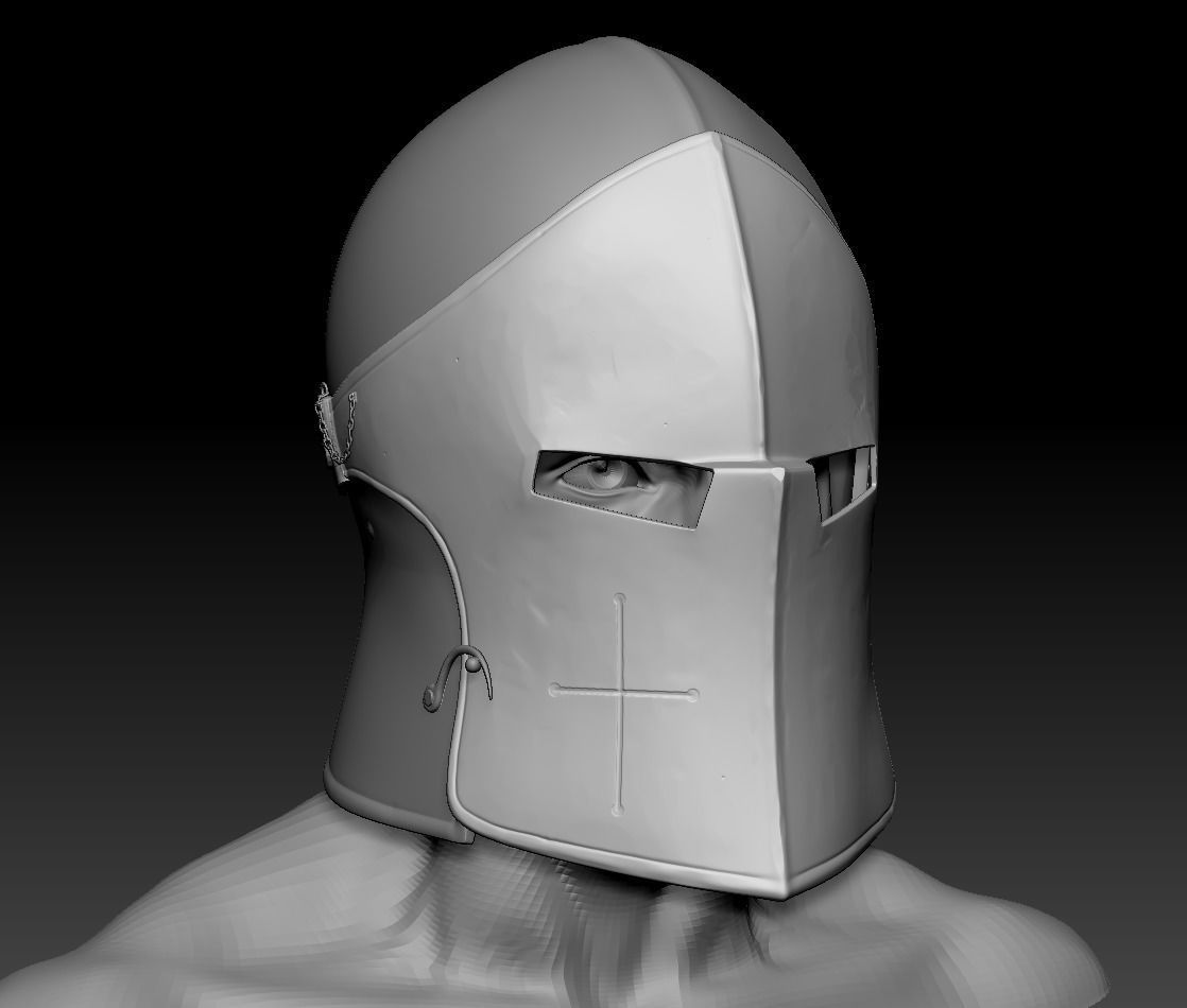 3D model Medieval Knight Helmet x 3 Textures VR / AR / low-poly | CGTrader
