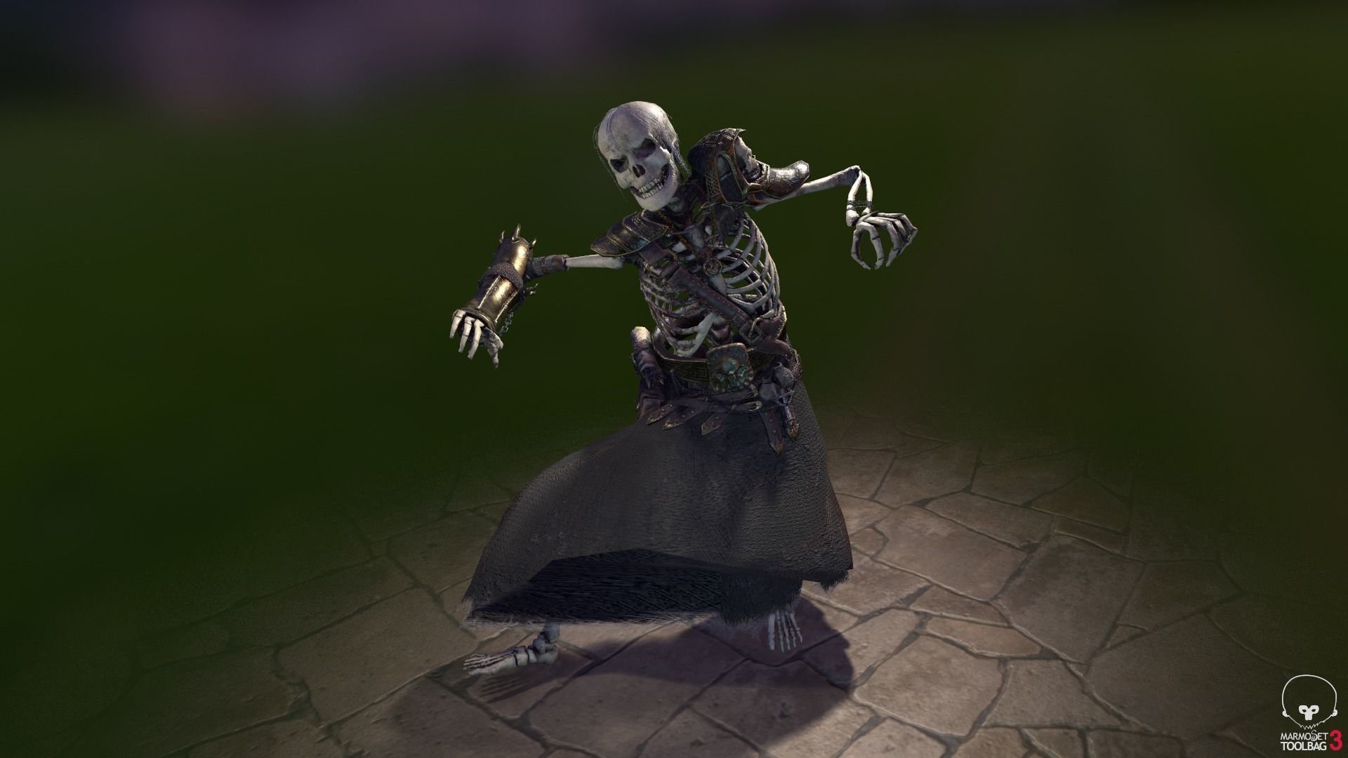 3D model Skeleton Mage VR / AR / low-poly rigged animated | CGTrader