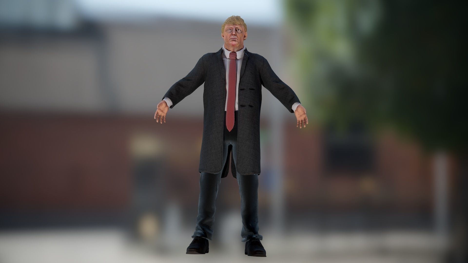 3D model President Donald Trump GameReady model VR / AR / low-poly ...