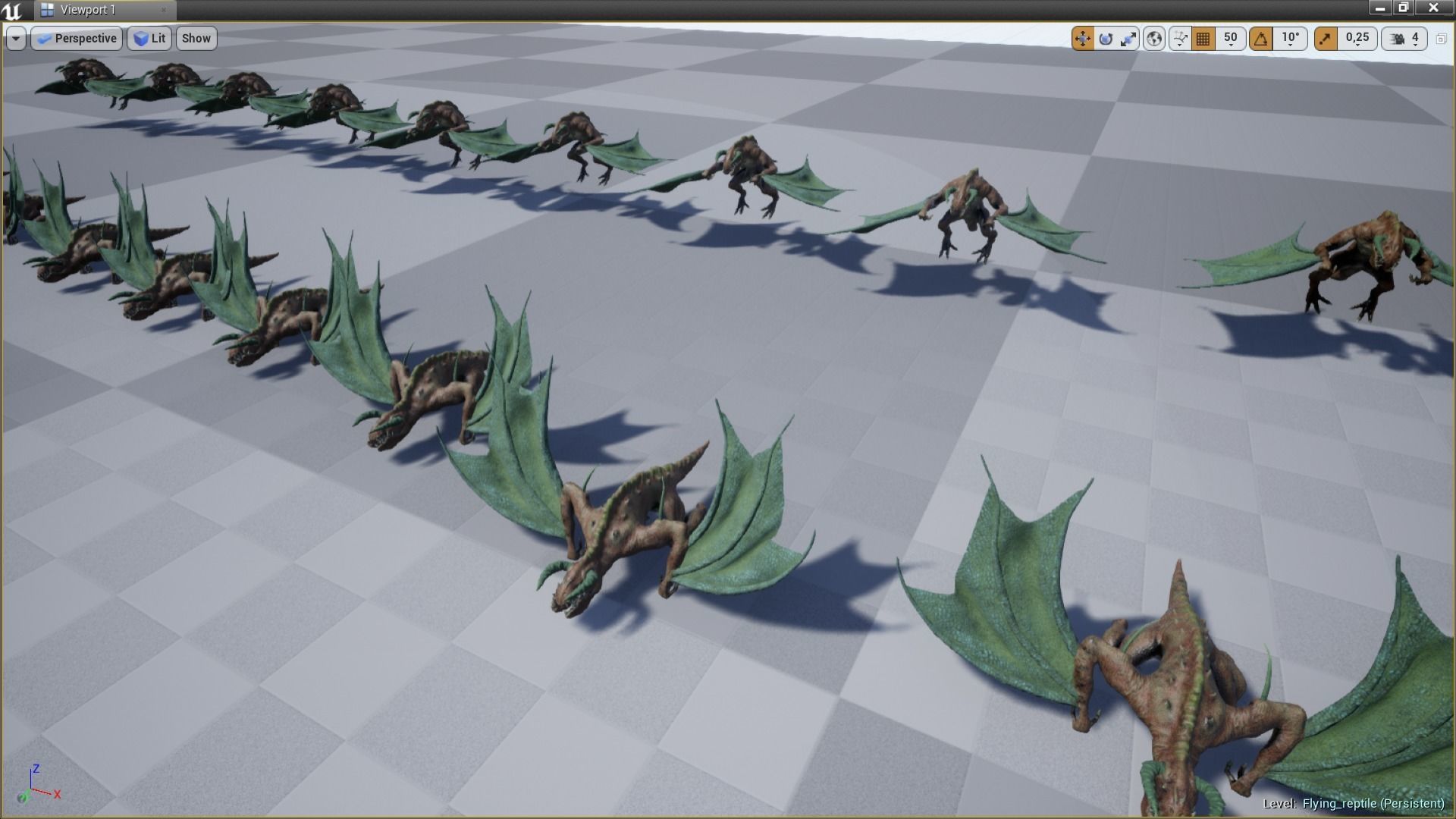 3D model Flying reptile VR / AR / low-poly | CGTrader