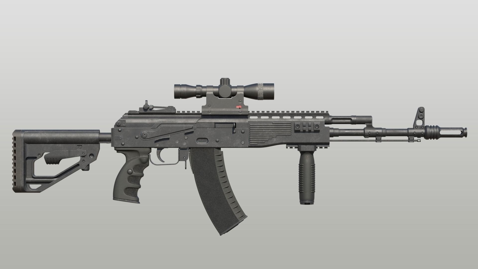 AK-12 3D model rigged | CGTrader