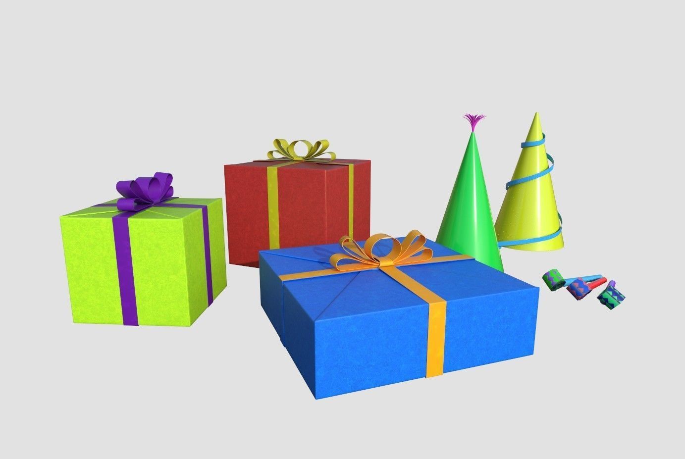 Happy Birthday pack 3D model | CGTrader