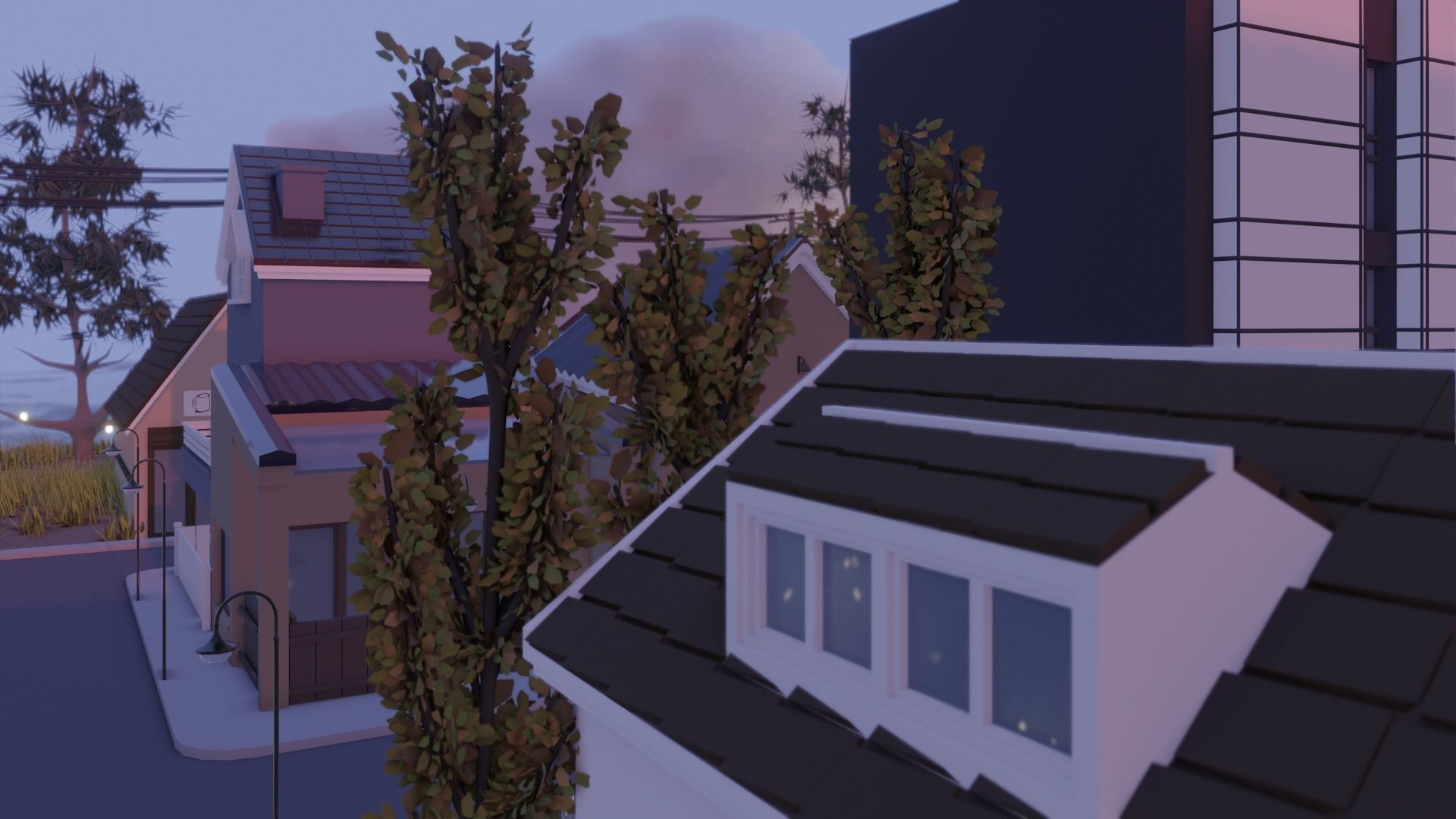 3D model Low poly town in Norway VR / AR / low-poly | CGTrader