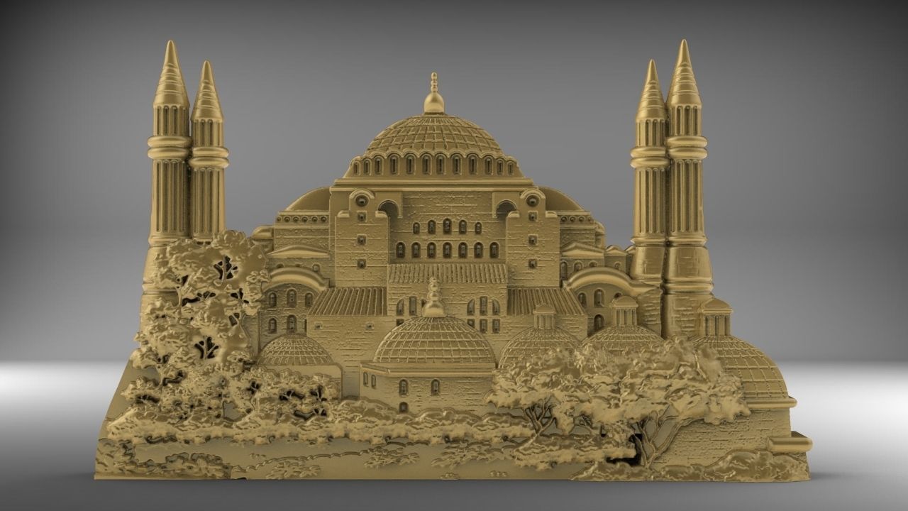 Hagia Sophia 3D model 3D printable | CGTrader