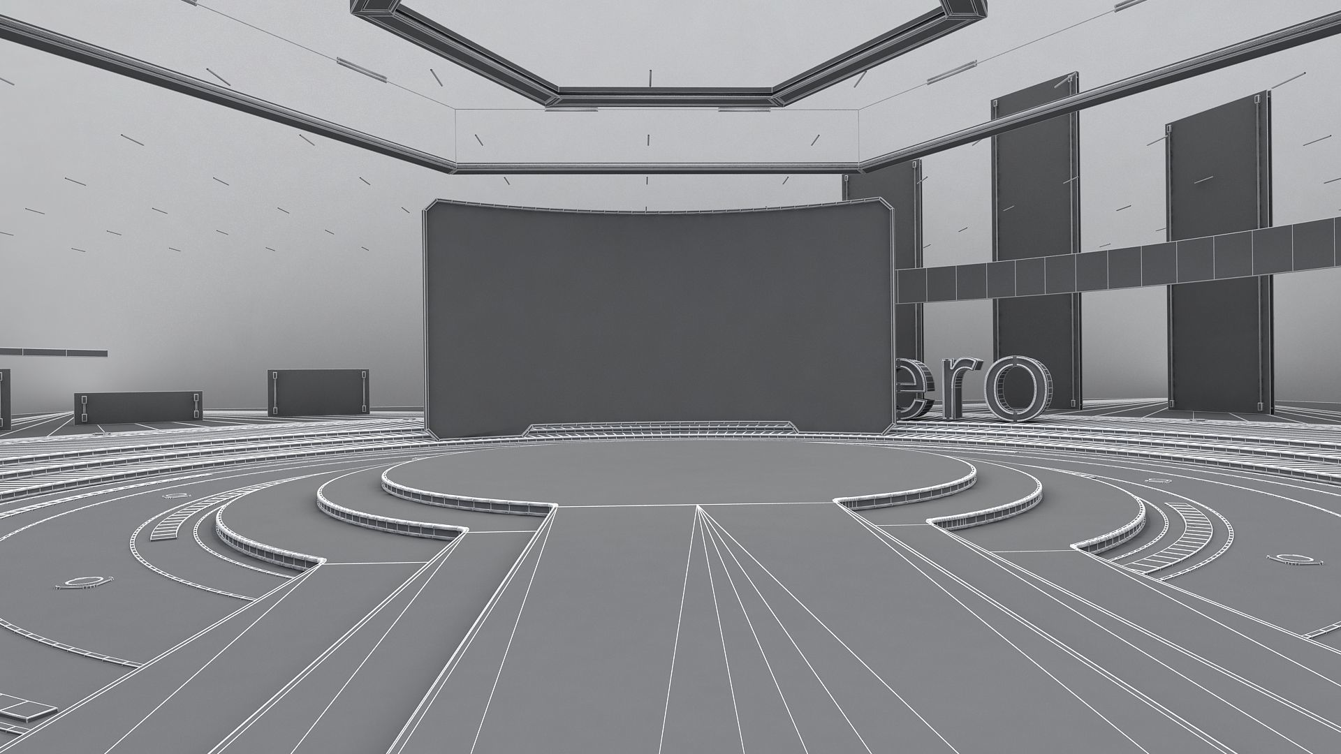 3D model 3D Virtual Stage Set VR / AR / low-poly | CGTrader