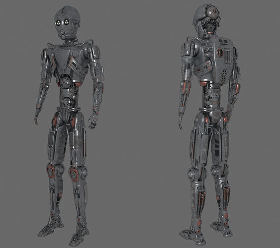 Protocol droid 3D model animated | CGTrader