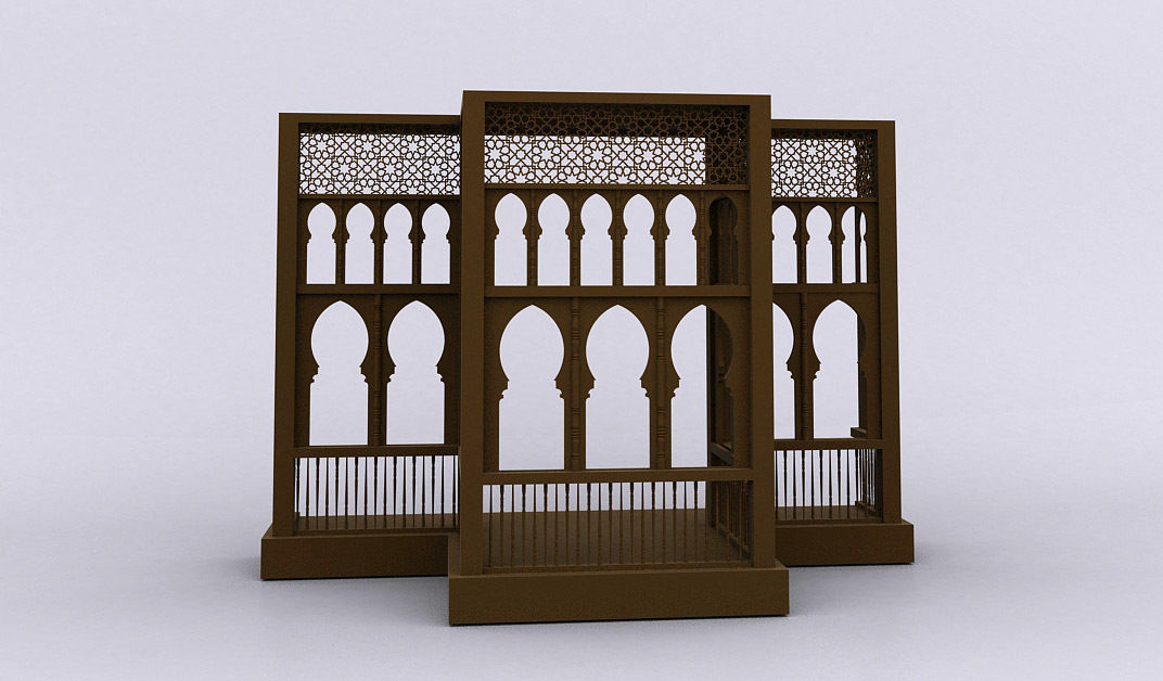 Islamic window Mashrabiya 3D model | CGTrader