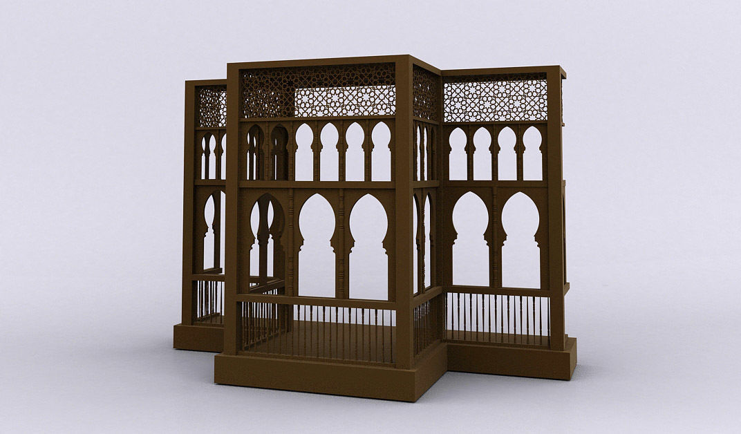 Islamic window Mashrabiya 3D model | CGTrader