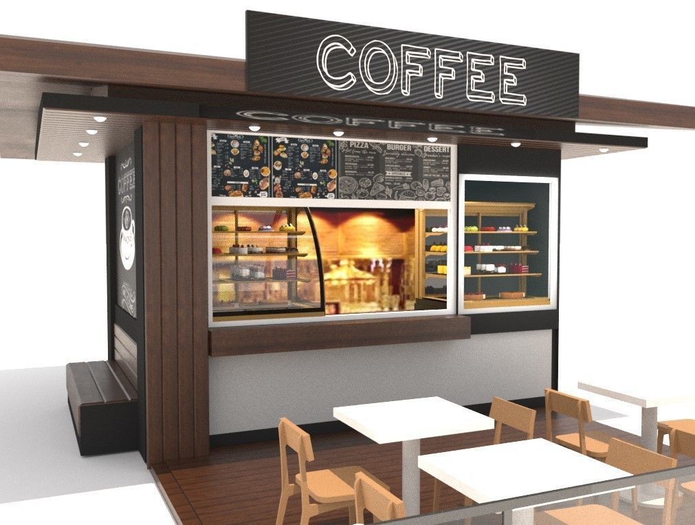 Coffee pavilion 3D model | CGTrader