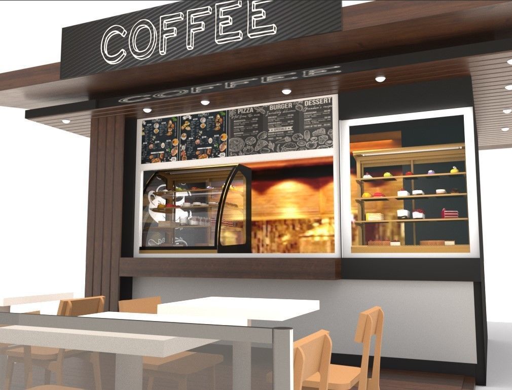 Coffee pavilion 3D model | CGTrader