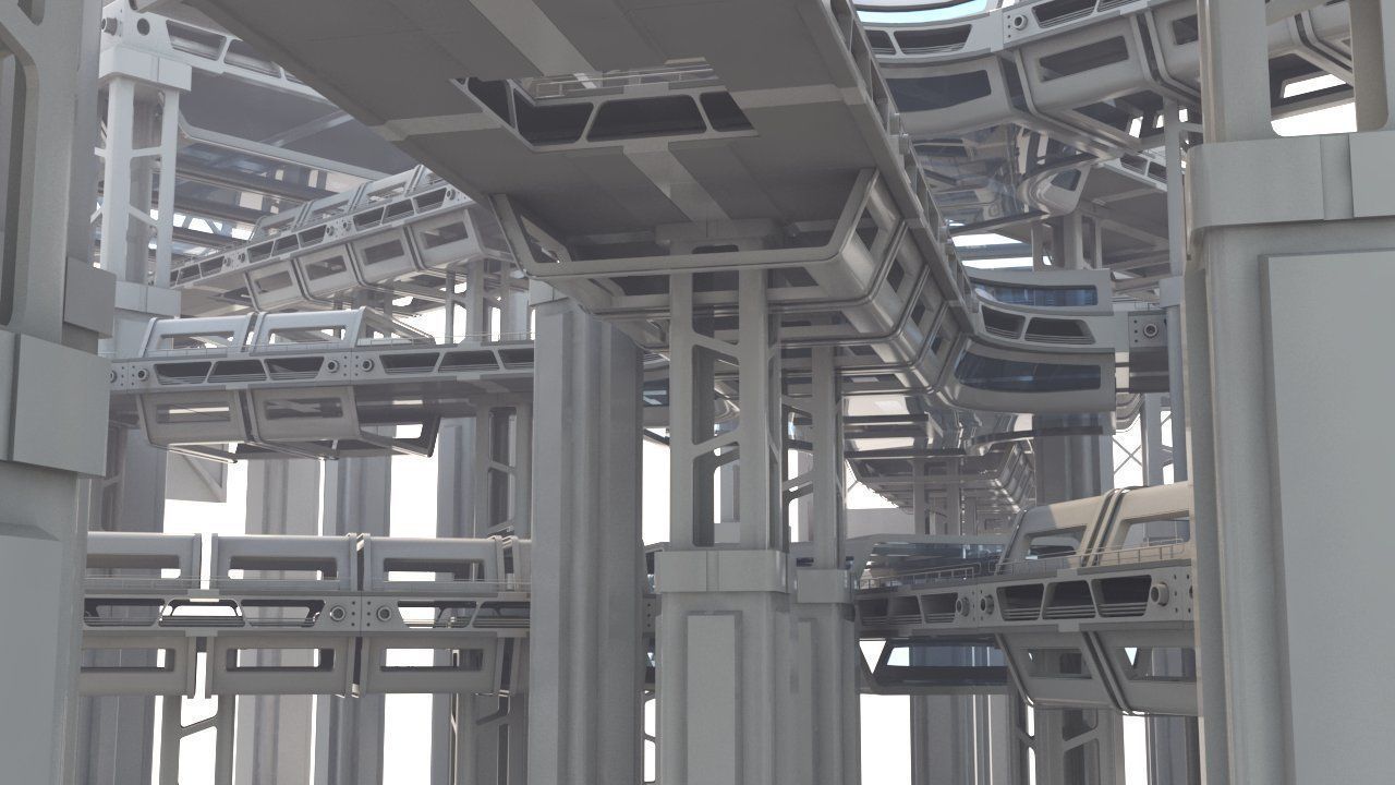 Sci Fi Structure Kit 71 3D model | CGTrader