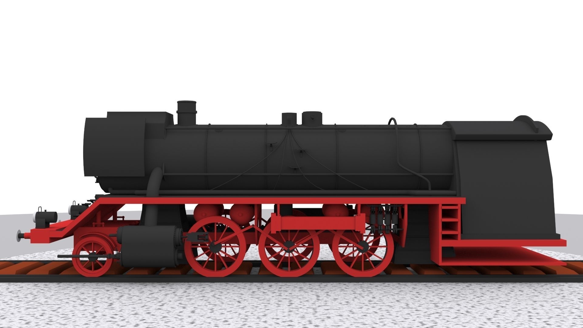 Train Engine free 3D model | CGTrader
