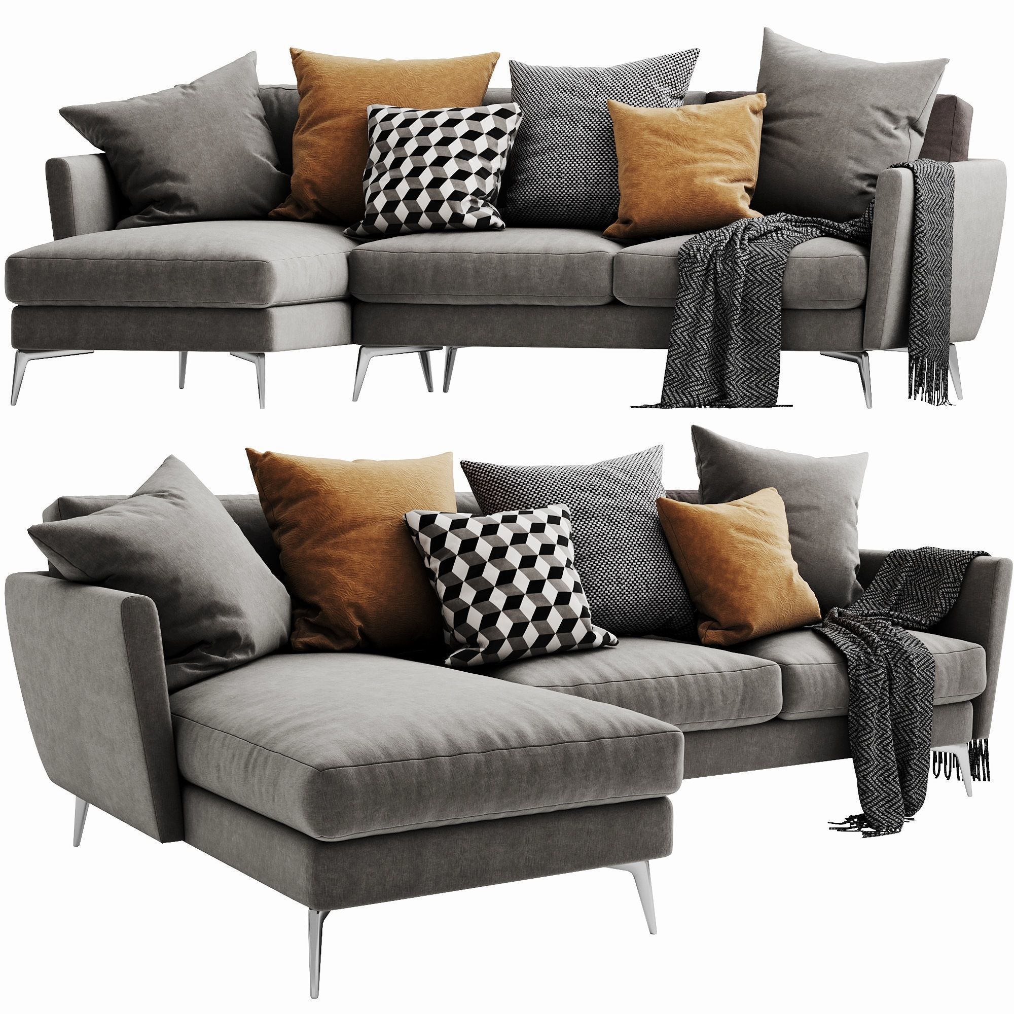 Boconcept OSaka 5 Chaise Lounge 3D model | CGTrader