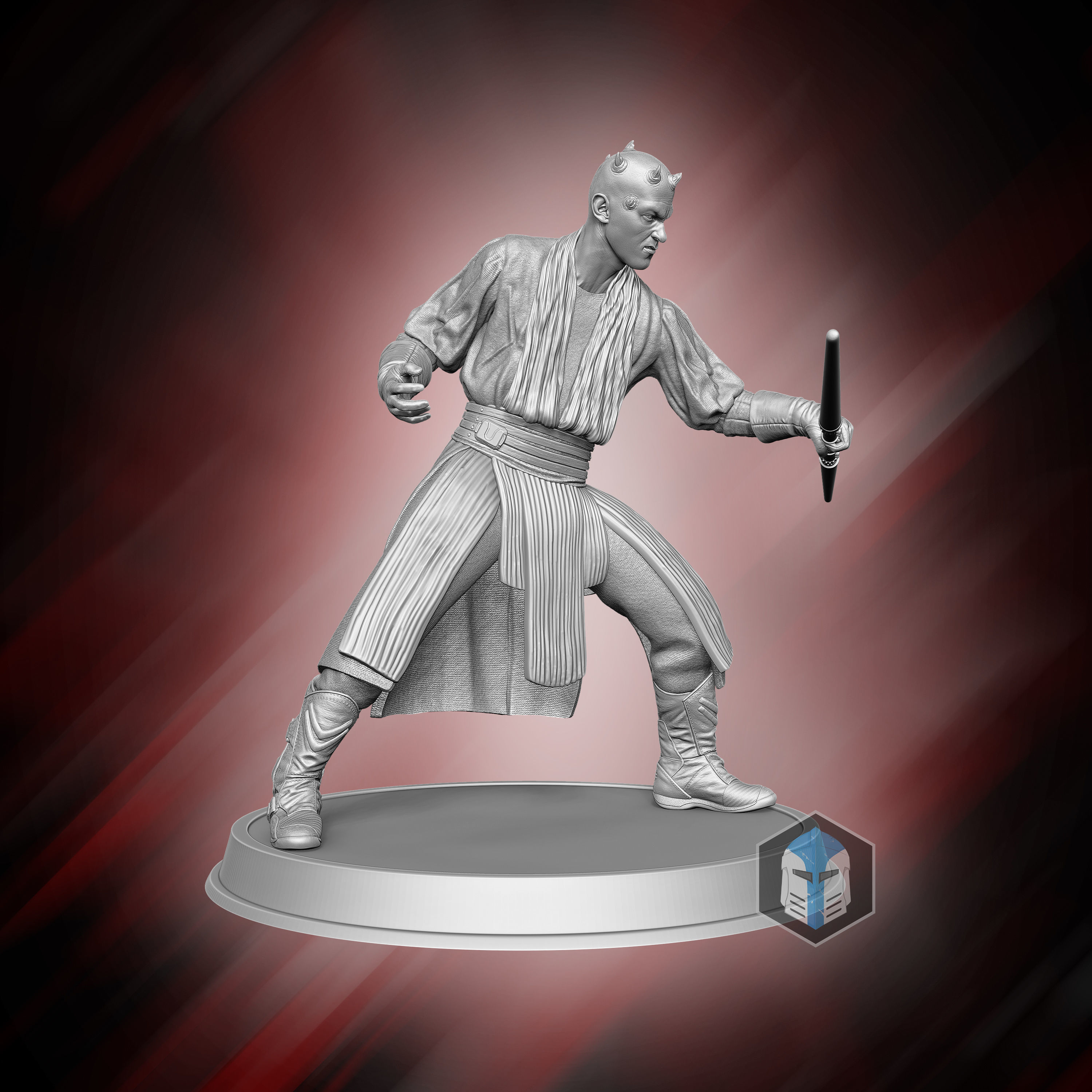 Darth Maul Figurine - The Phantom Menace 3D model 3D printable | CGTrader