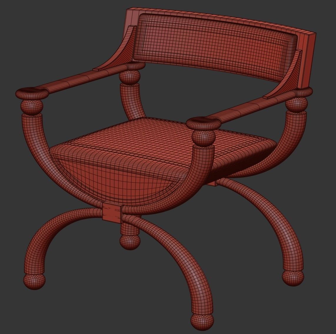 Curule Chair 3D model | CGTrader