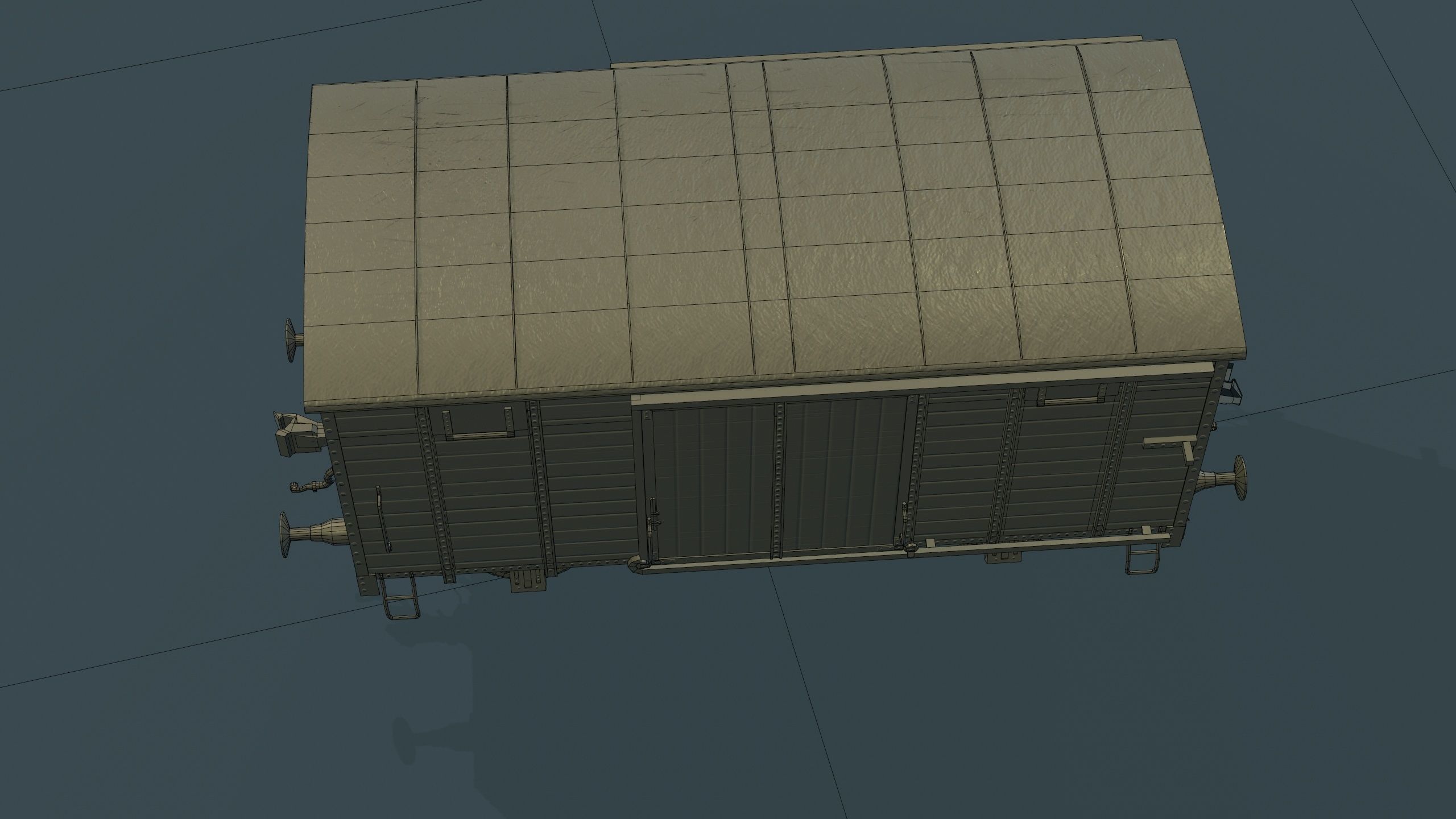 3D model wagon covered NTV VR / AR / low-poly | CGTrader