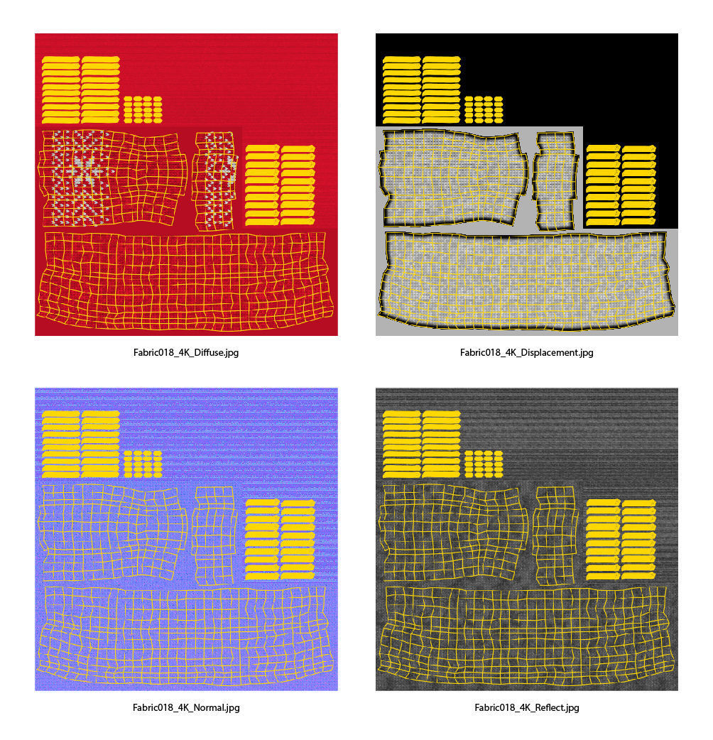 Knitted wool scarf 3D model | CGTrader