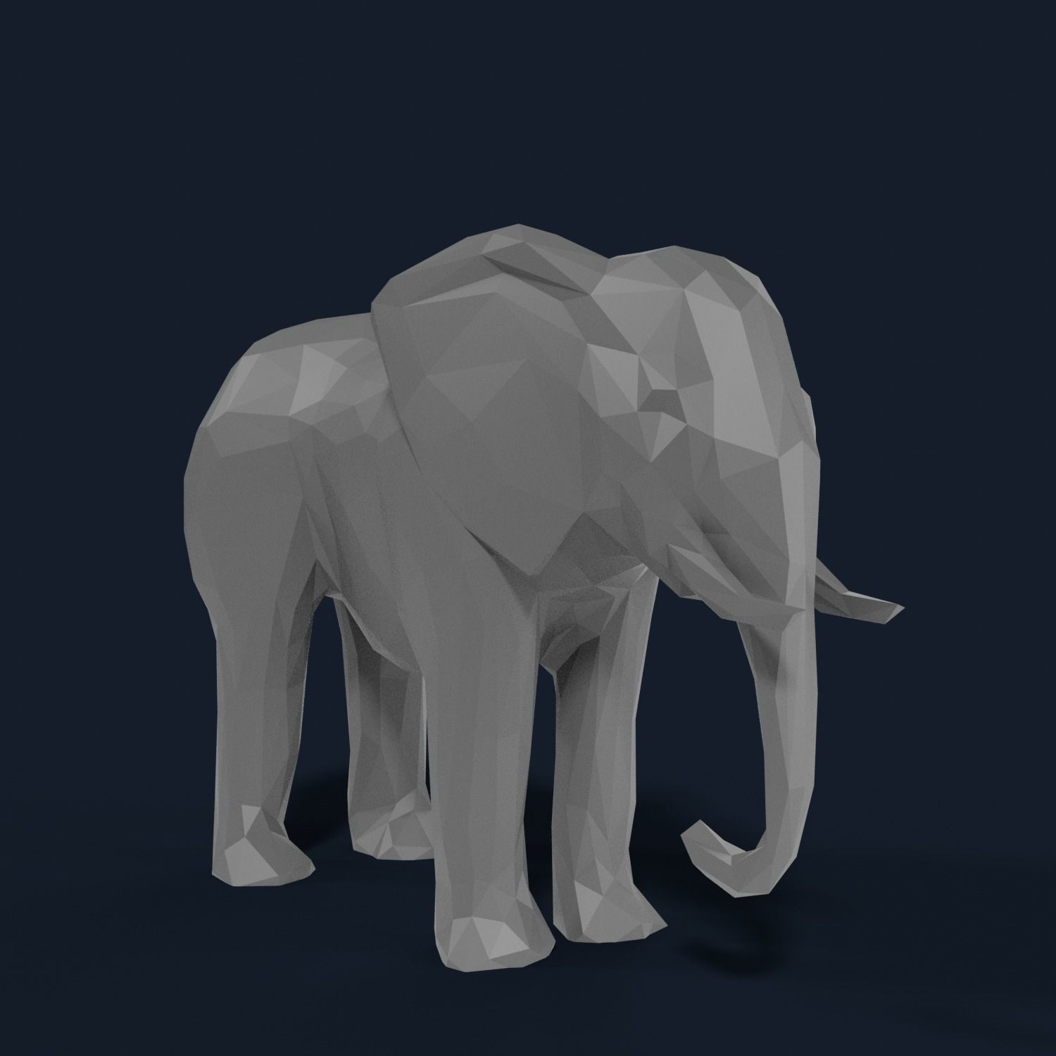 3D model Low Poly Elephant VR / AR / low-poly | CGTrader