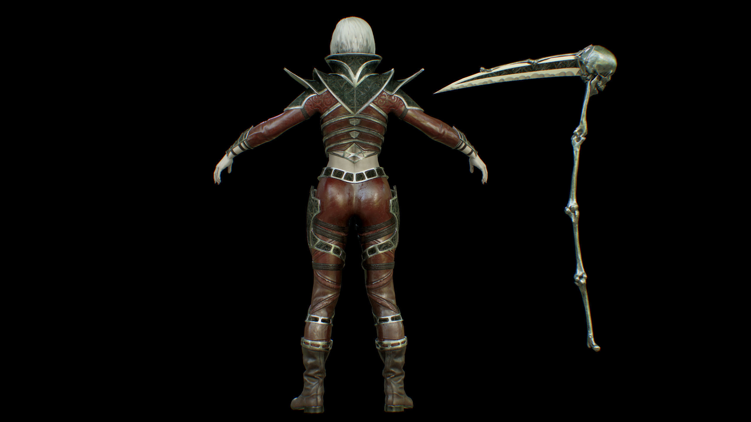 3D model necromancer 2 VR / AR / low-poly rigged | CGTrader