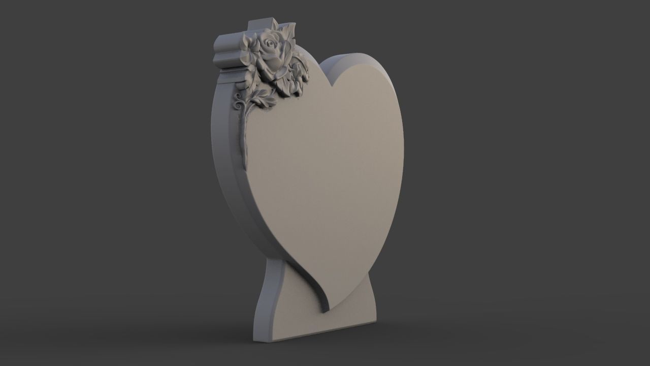 Memorial tombstone 3D model 3D printable | CGTrader