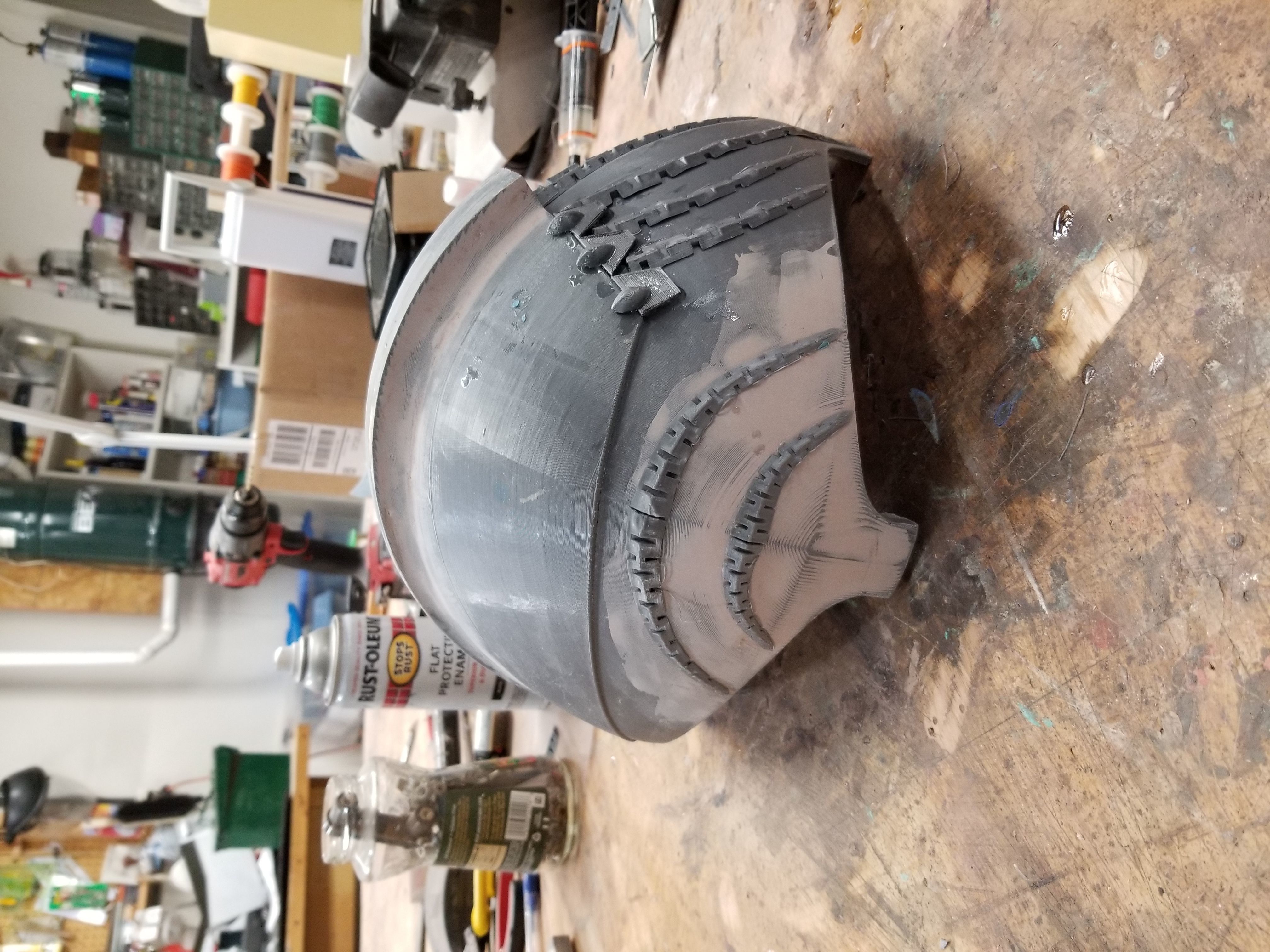 The Chronicles of Riddick Armor Helmet Parts 3D model 3D printable ...