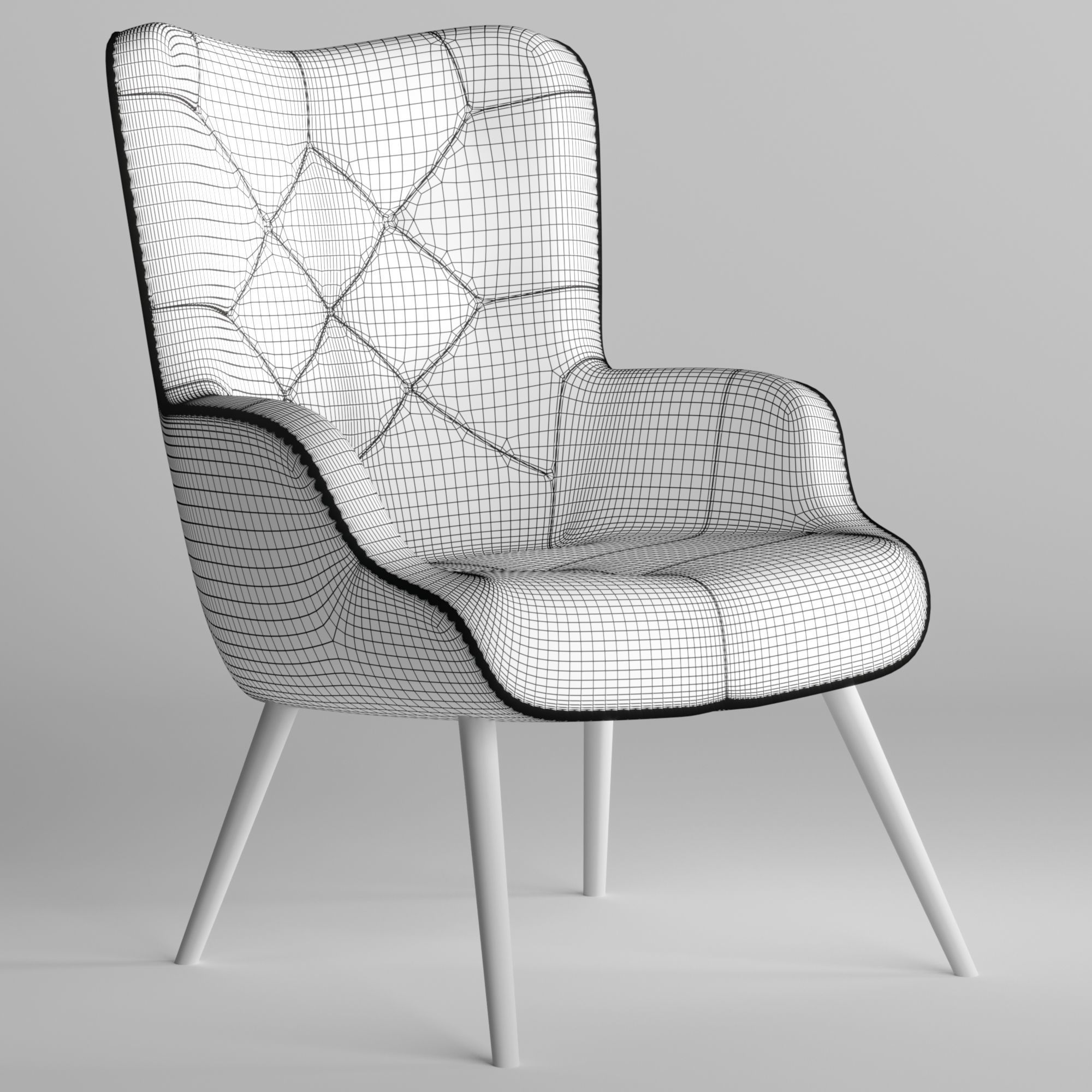 Hygge Chair 3D model | CGTrader