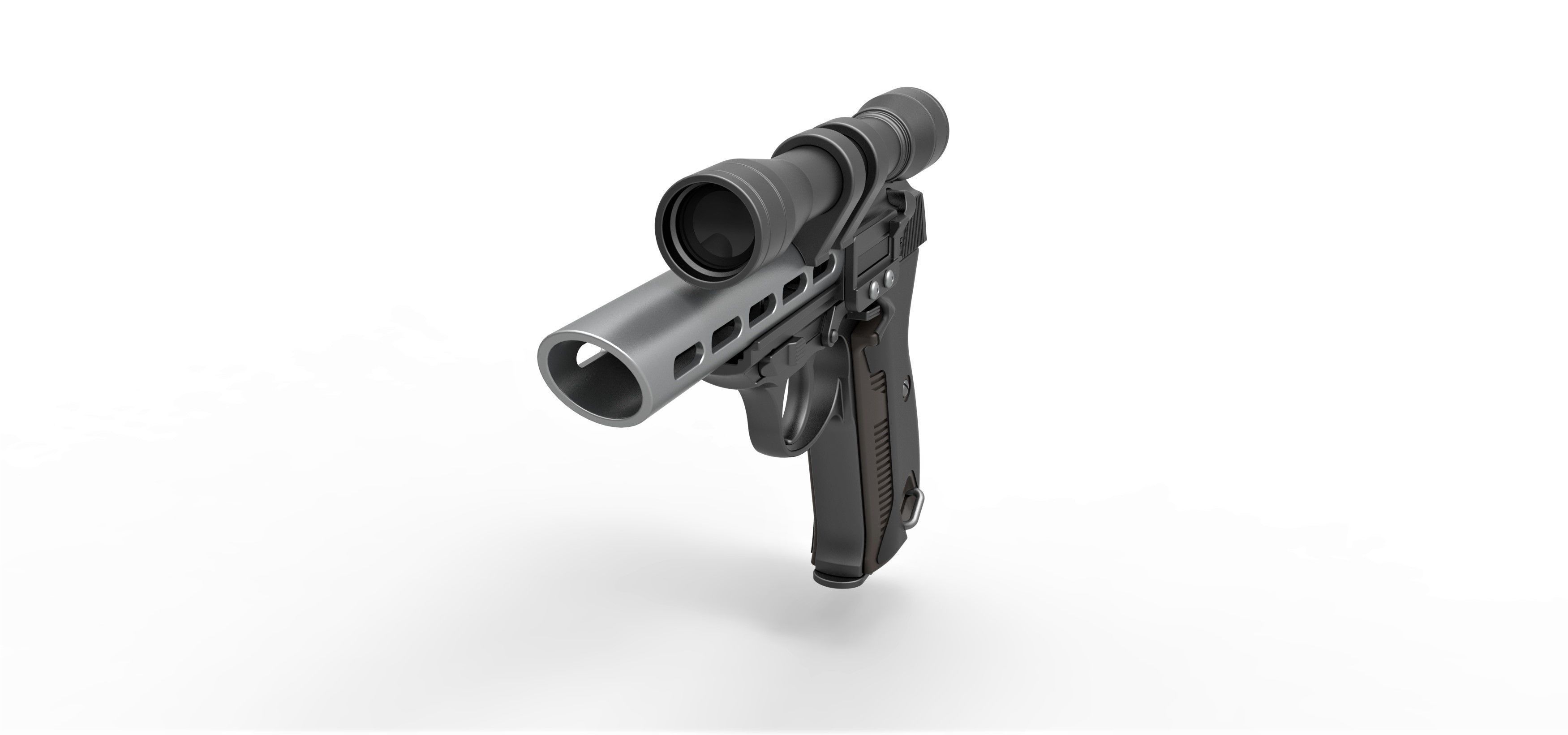 Moff Gideon Blaster pistol from The Mandalorian TV series 3D model ...