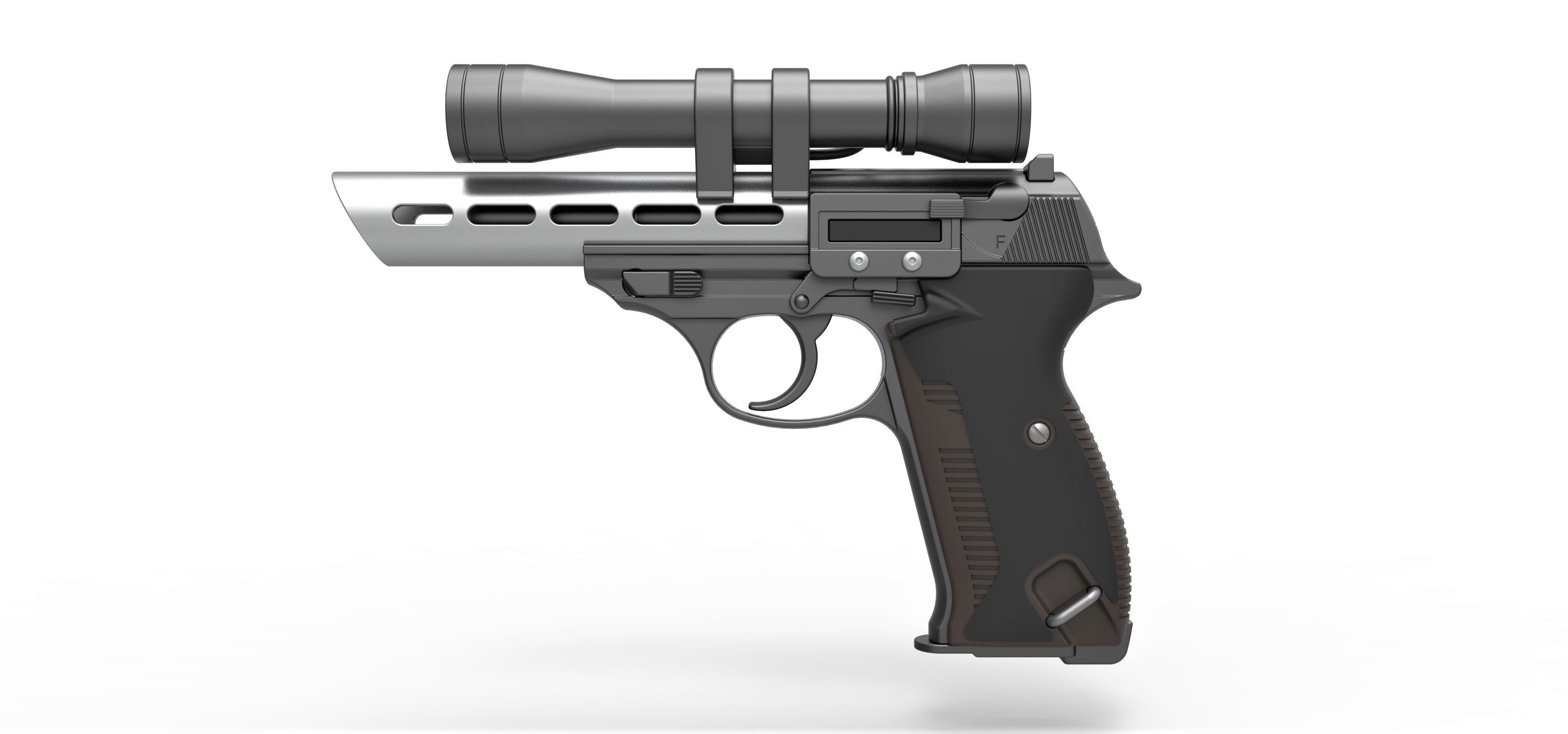 Moff Gideon Blaster pistol from The Mandalorian TV series 3D model ...