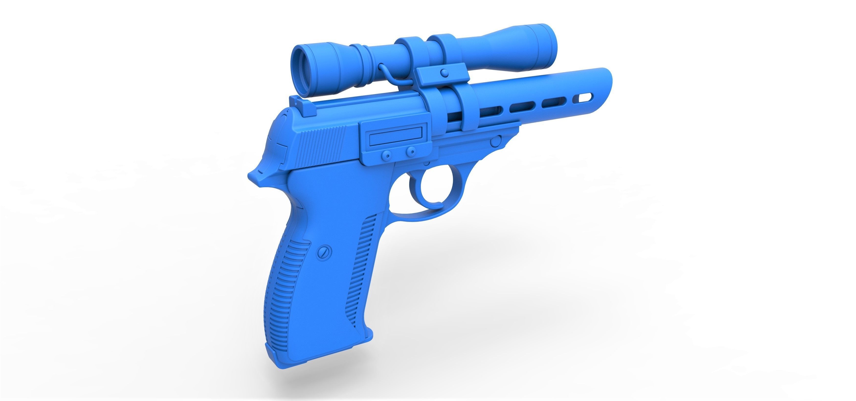 Moff Gideon Blaster pistol from The Mandalorian TV series 3D model ...