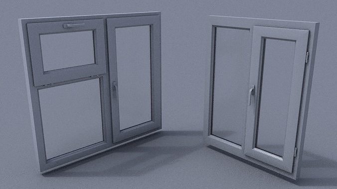 two windows free VR / AR / low-poly 3D model | CGTrader