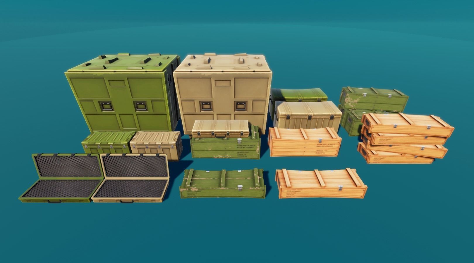 3D model Military Supplies Stylized VR / AR / low-poly | CGTrader