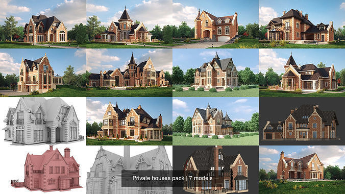 Private houses pack 3D Model Collection | CGTrader