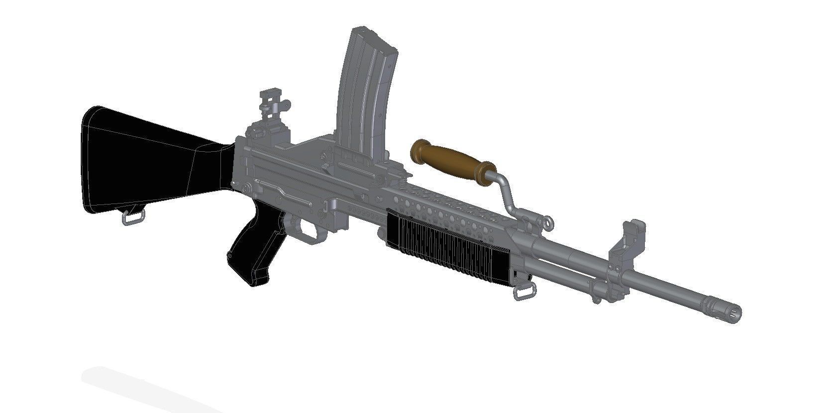 Stoner 63 LMG 3D model | CGTrader